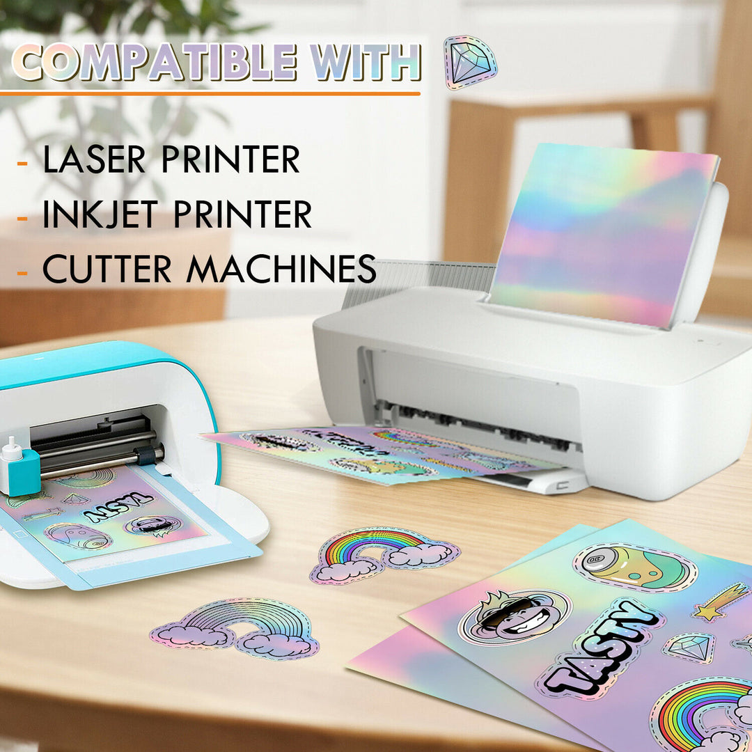 Koala Holographic Sticker Paper for Inkjet/Cricut – Rainbow Printable ...