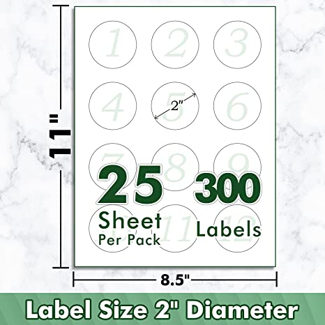 Koala Round Glossy White Printable Circle Labels for Inkjet and Laser ...