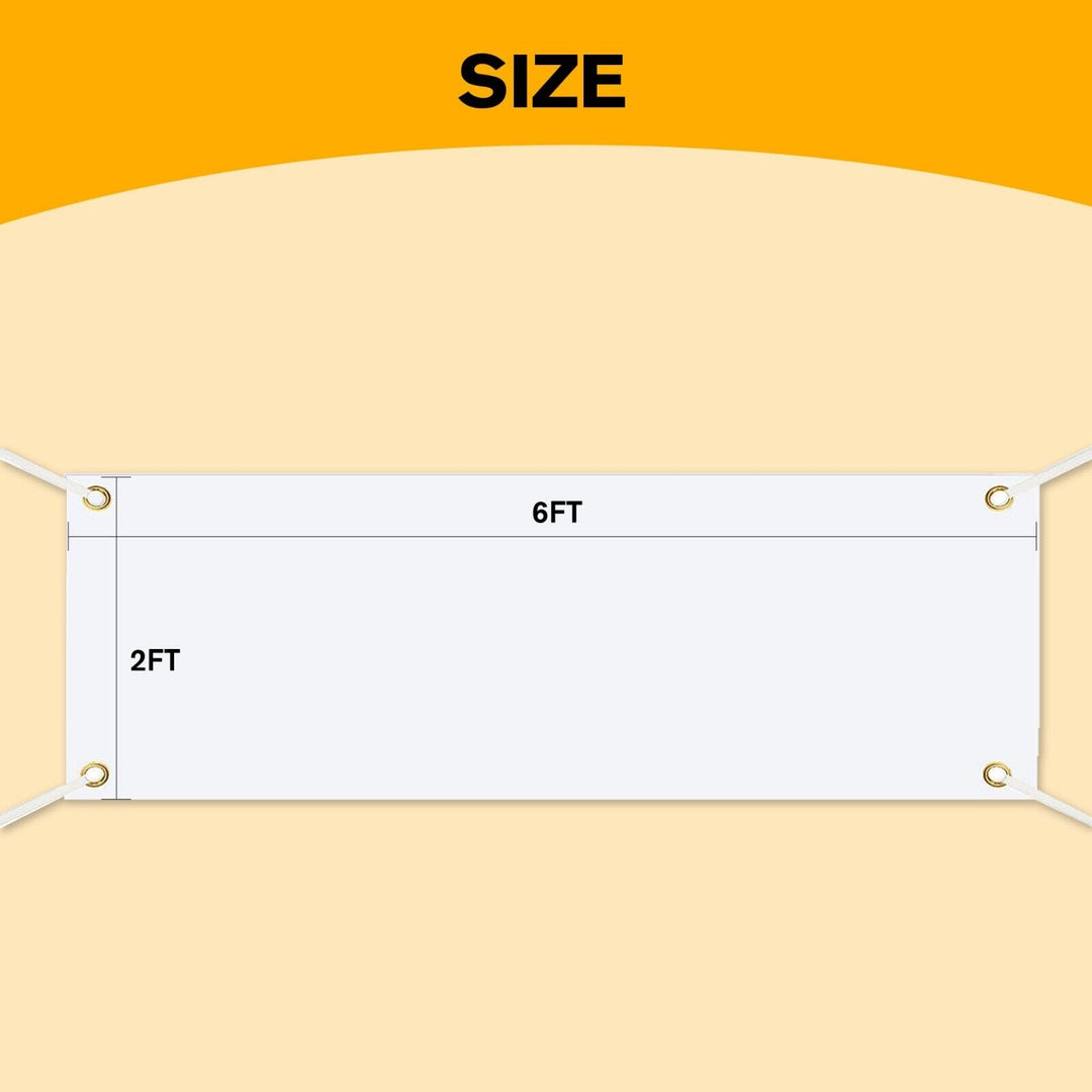 Koala Sublimation Banner Blank Polyester Canvas Large Banner Signs 2x6 ...