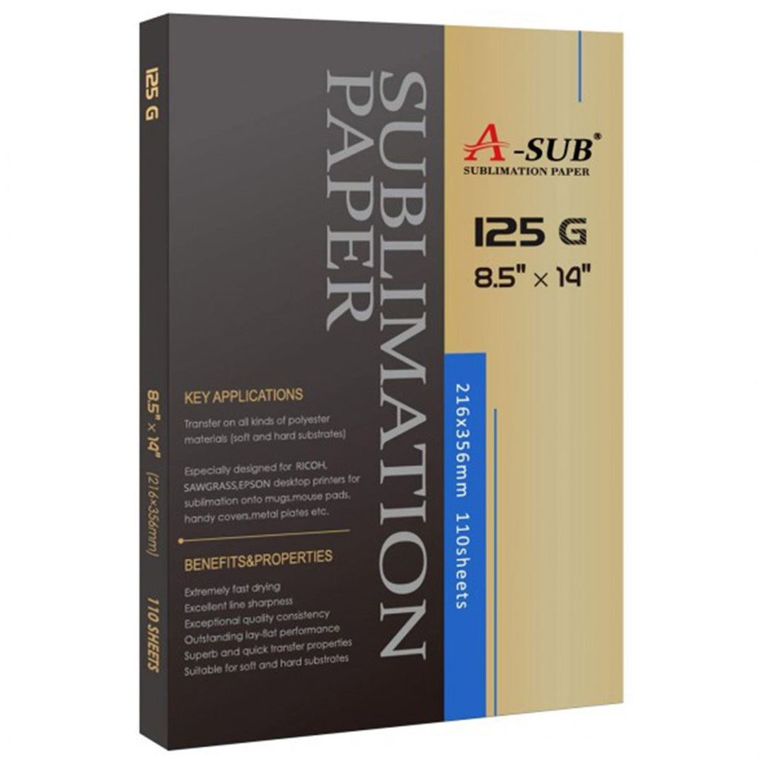 Buy A-SUB Sublimation Paper 125g, 120g, 105g – Fast Dry & Vibrant ...