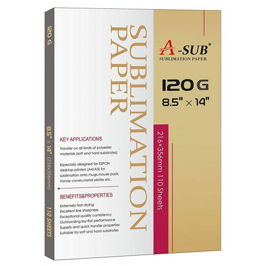 Buy A-SUB Sublimation Paper 125g, 120g, 105g – Fast Dry & Vibrant ...