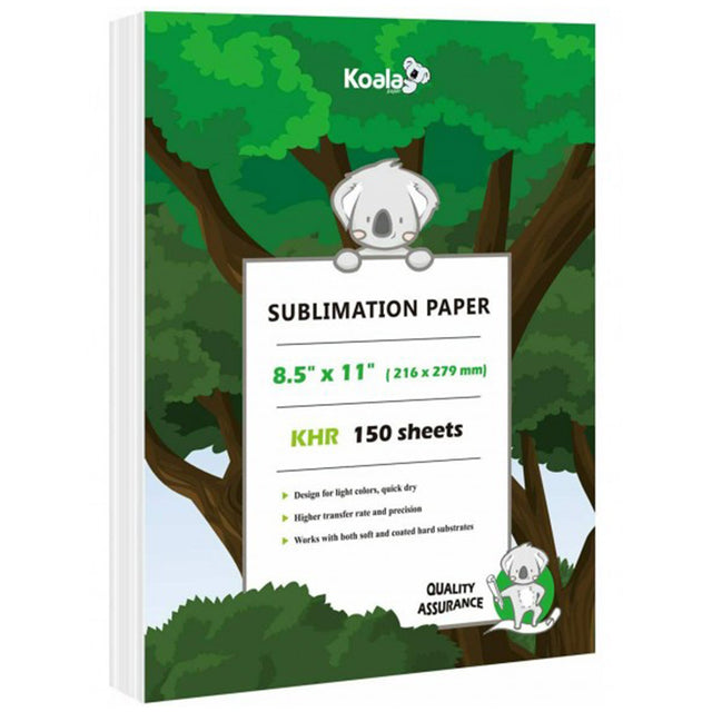 Koala 100gsm Sublimation Paper - 150 Sheets for Inkjet Printers – koalagp