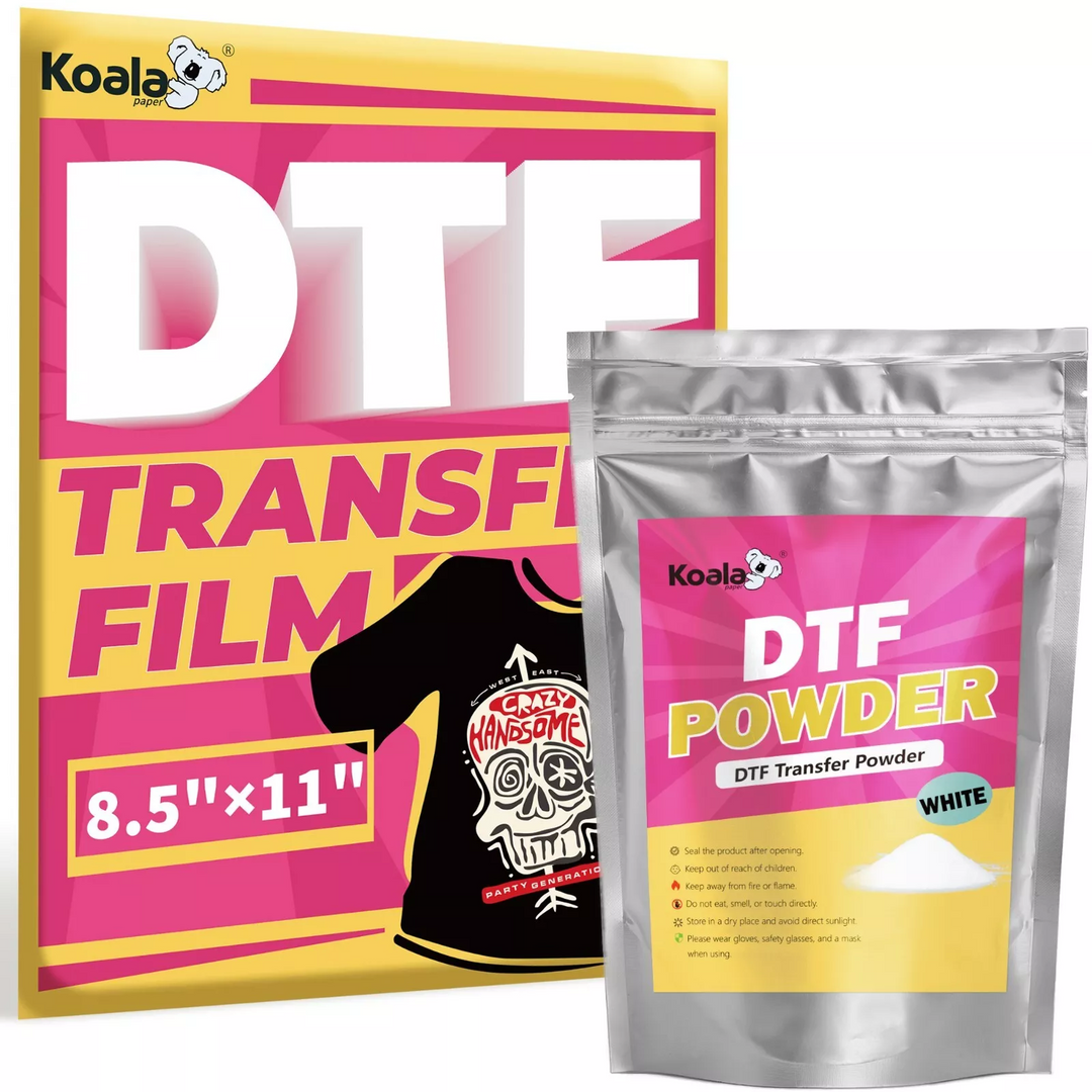 Koala DTF Film & Powder Bundle - 50 Sheets 8.5x11" + 1kg (35.3oz) – koalagp